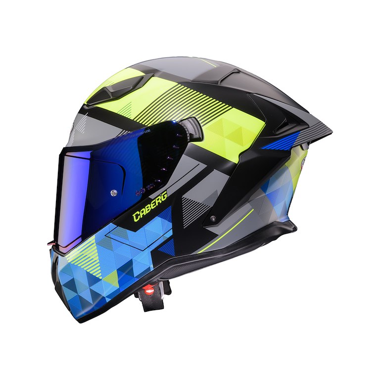 CABERG DRIFT EVO II PRISM Matt Black/Yellow Fluo/Blue MOTO KACIGA