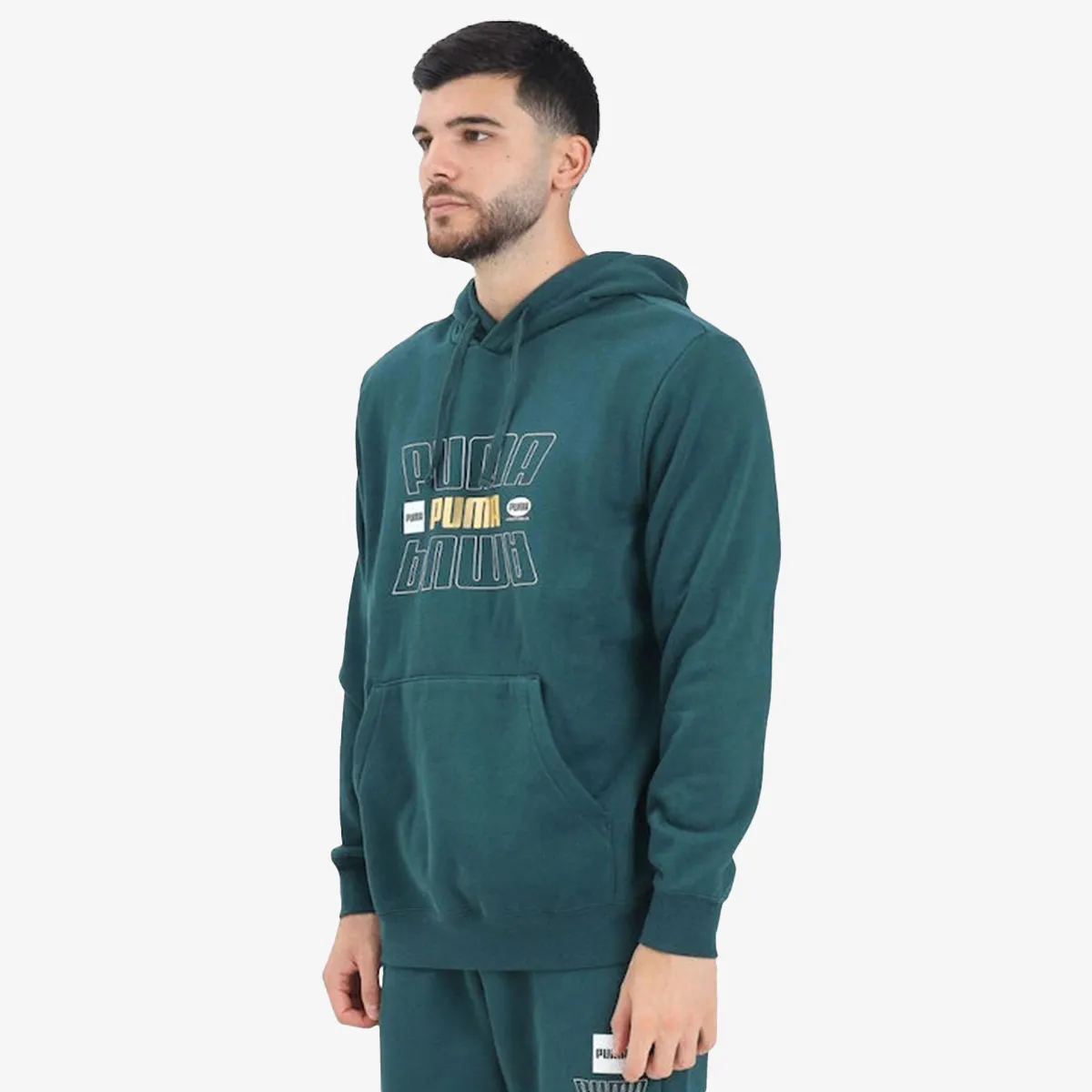 PUMA Dukserica PUMA ESS LOGO LAB Holiday Hoodie FL