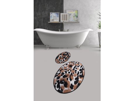 L`ESSENTIEL MAISON Set 2 prostirke za kupatilo Leopard Djt