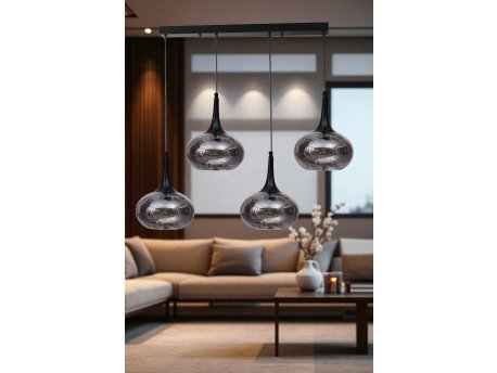 OPVIQ Luster - visilica Sivo - Crna 9049 6