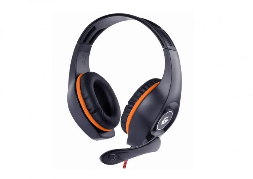 GHS-05-O Gembird Stereo gejmerske slusalice sa mikrofonom+volume kontrolom 3.5mm ORANGE