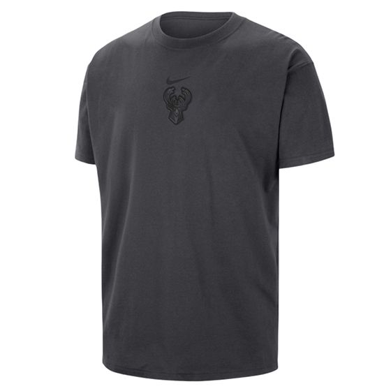 NBA MILWAUKEE BUCKS PREMIUM ESSENTIALS T-SHIRT 'DARK SMOKE GREY'