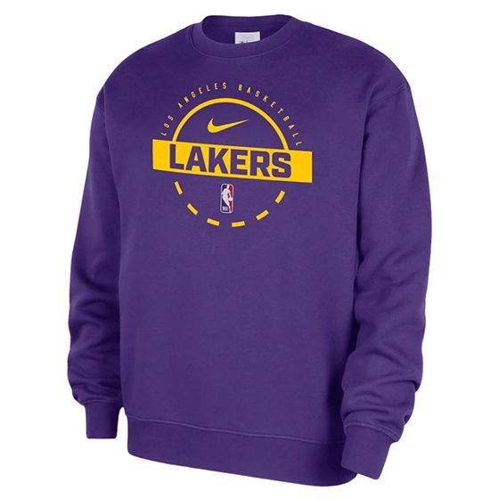 NBA LOS ANGELES LAKERS CLUB PRACTICE FLEECE CREW 'PURPLE'