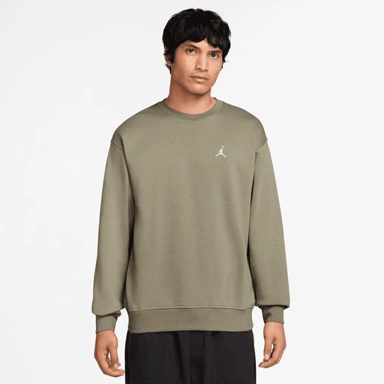 BROOKLYN FLEECE CREW-NECK SWEATSHIRT 'MEDIUM KHAKI'