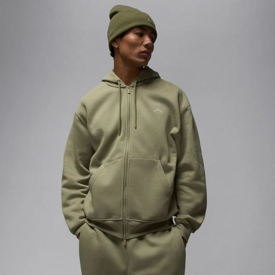 BROOKLYN FLEECE FULL-ZIP HOODIE 'MEDIUM KHAKI'