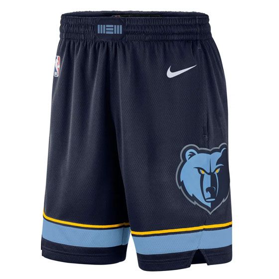 NBA MEMPHIS GRIZZLIES ICON EDITION SWINGMAN SHORTS 'COLLEGE NAVY'
