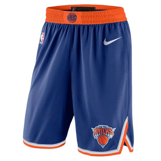 NBA NEW YORK KNICKS ICON EDITION SWINGMAN SHORTS 'RUSH BLUE'