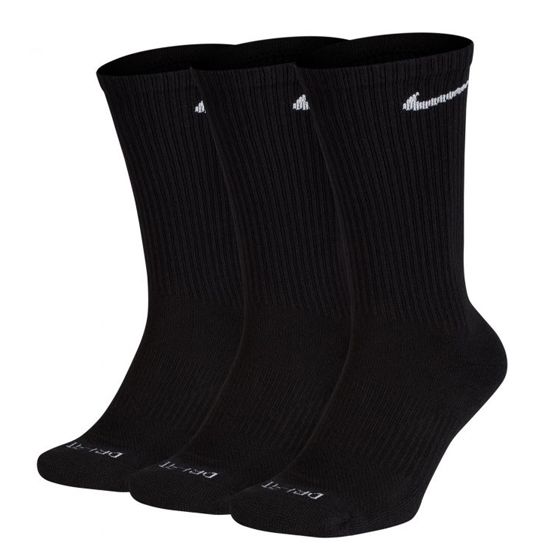 EVERYDAY PLUS CUSHIONED TRAINING CREW SOCKS (3 PAIRS) 'BLACK'