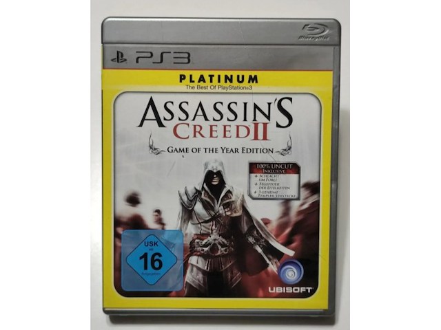 Assassins Creed II Game of the Year PLATINUM  PS3