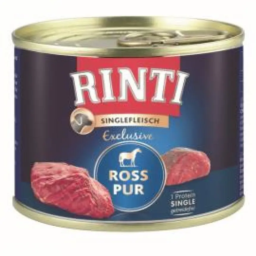 Rinti Singlefleisch Exclusive konjsko meso, konzerva za pse 185g