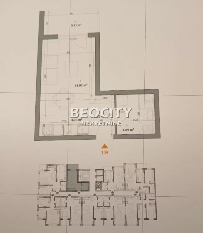 Jednosoban stan, 30 m2, Satelit ID: 126516