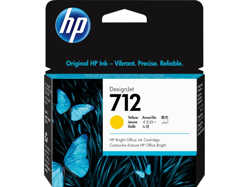 HP 712 29-ml Yellow DesignJet Ink Cartridge