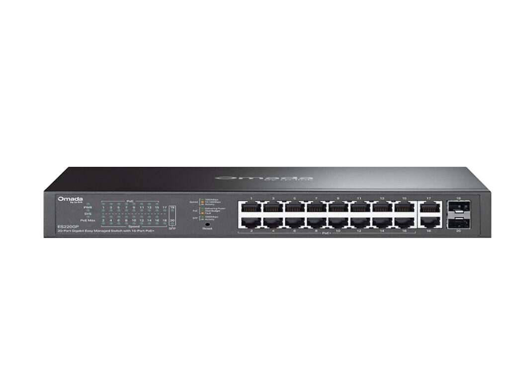 Switch TP-LINK Omada 20-Port Gigabit Easy Managed Switch with 16-Port PoE+