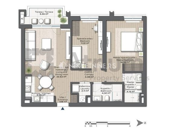 BW Thaila - trosoban stan u izgradnji na prodaju
