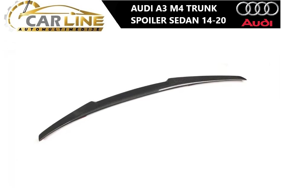 AUDI A3 M4 SEDAN SPOILER 14-20