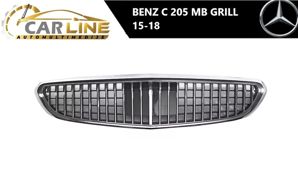 MERCEDES W205/C205 MB PREDNJI GRILL 15-18