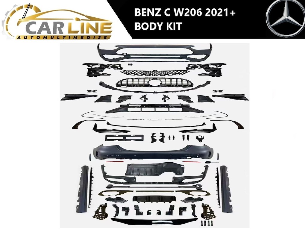 MERCEDES C W206 BODY KIT 2021+
