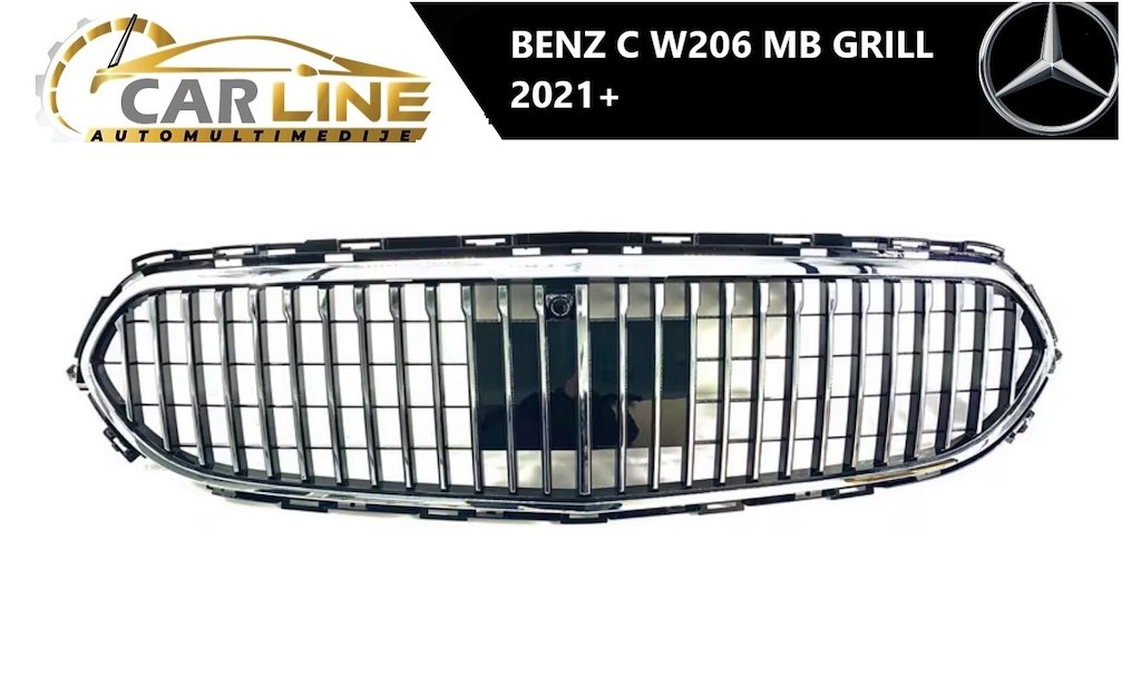 MERCEDES C W206 MB PREDNJI GRILL 2021+
