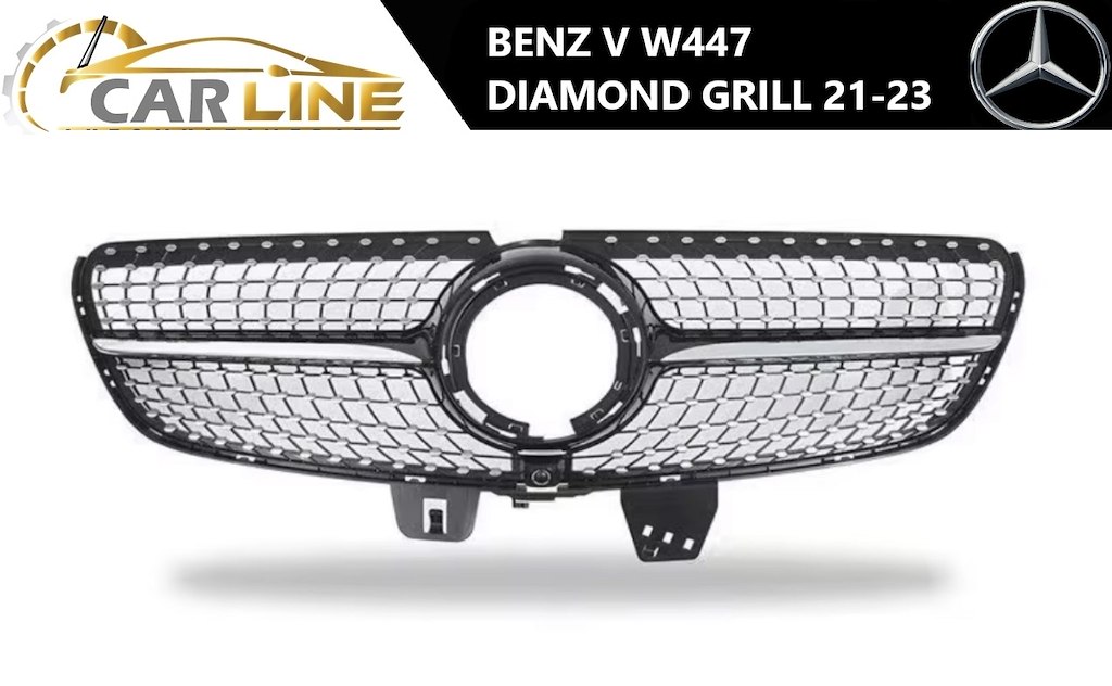 MERCEDES V W447 DIAMOND PREDNJI GRILL 21-23