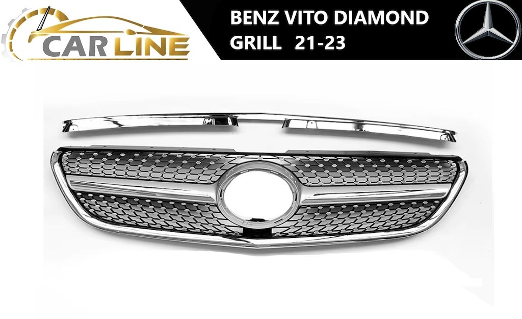 MERCEDES V VITO DIAMOND PREDNJI GRILL 21-23