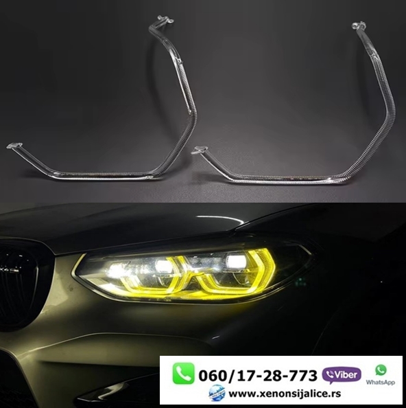 LED DNEVNO SVETLO FABRICKI MODEL U FARU LED PRSTENOVI BMW X6 G06