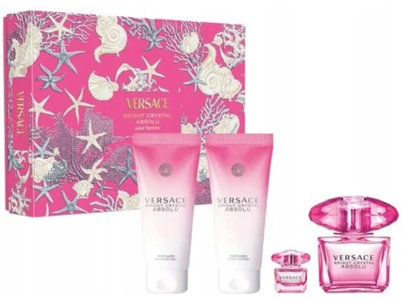 Versace Bright Crystal Absolu poklon set ( EDP 90 ml + SG 100 ml + BL 100 ml + Mini 5 ml )