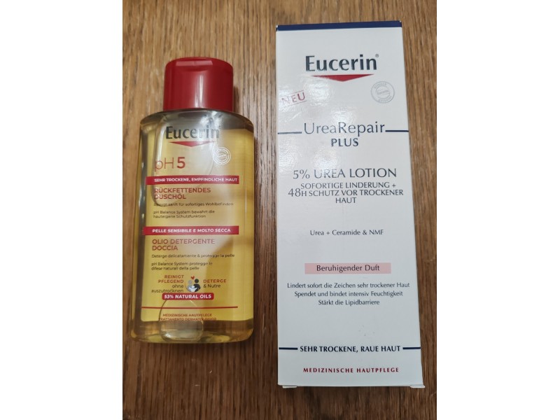 EUCERIN losion 5%urea + ulje za tusiranje NOVO