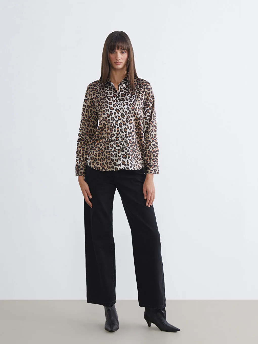 LCW Vision Košulja Ženska Saten Leopard Print