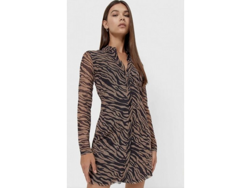 Stradivarius animal print haljina 36 NOVO