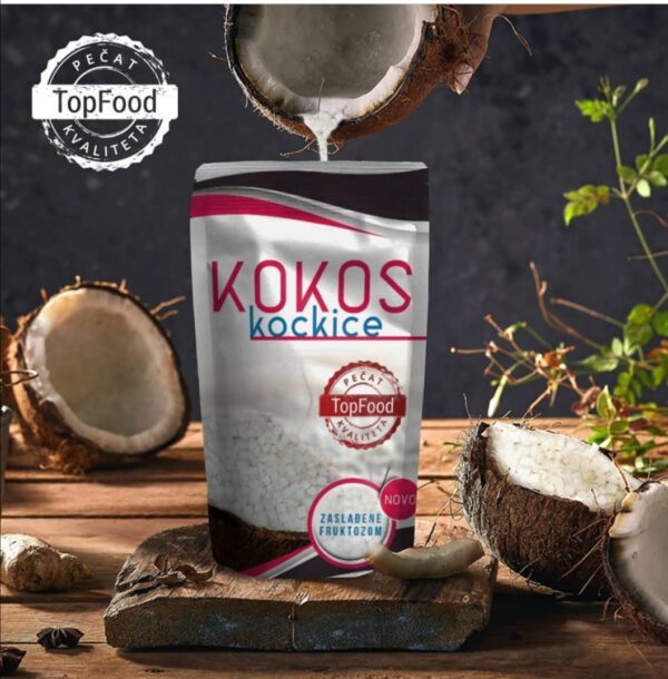 KOKOS KOCKICE 80g TOP FOOD SA FRUKTOZOM (Copy)