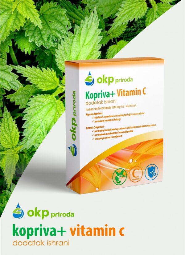 OKP KOPRIVA+VITAMIN C 30 KAPSULA