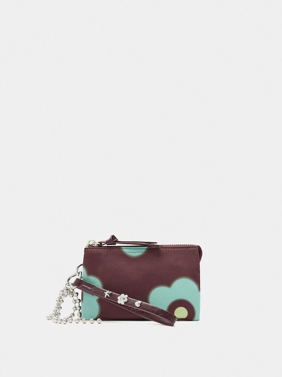 MULTI-PURPOSE PRINTED FLORAL POUCH