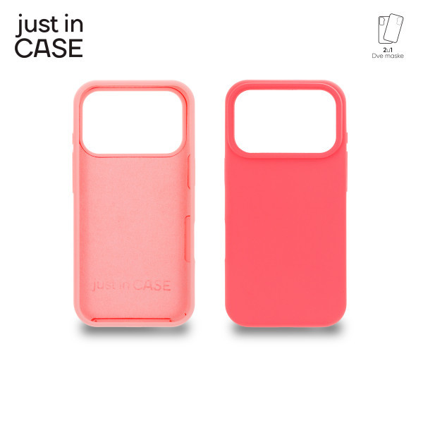 2u1 Extra case MIX PLUS paket maski za telefon za iPhone 17 Pro PINK
