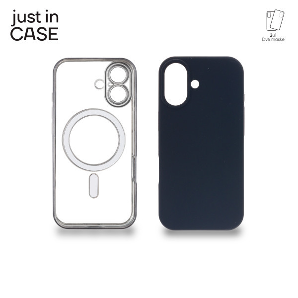 2u1 Extra case MAG MIX PLUS paket maski za telefon za iPhone 17 CRNI