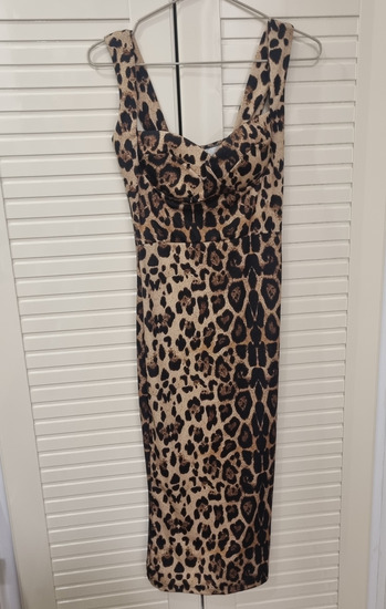 Midi leopard haljina nova