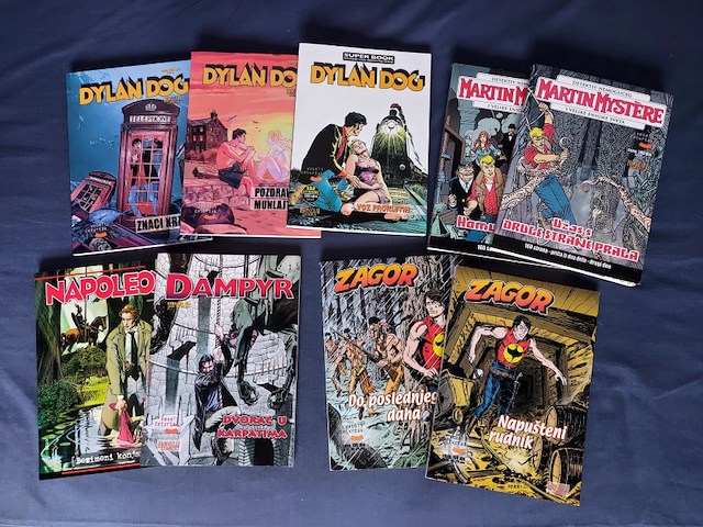 Veseli četvrtak LOT RAZNO 9 kom.Zagor,Dilan,Martin ...