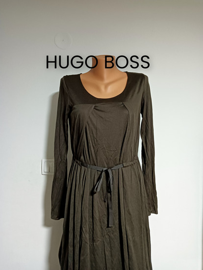 HUGO BOSS maslinasta haljina SVILA vel S