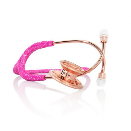 MedGlobal-Belgrade-- MDF Pink Fairy Rose Gold Glitter Stethoscope
