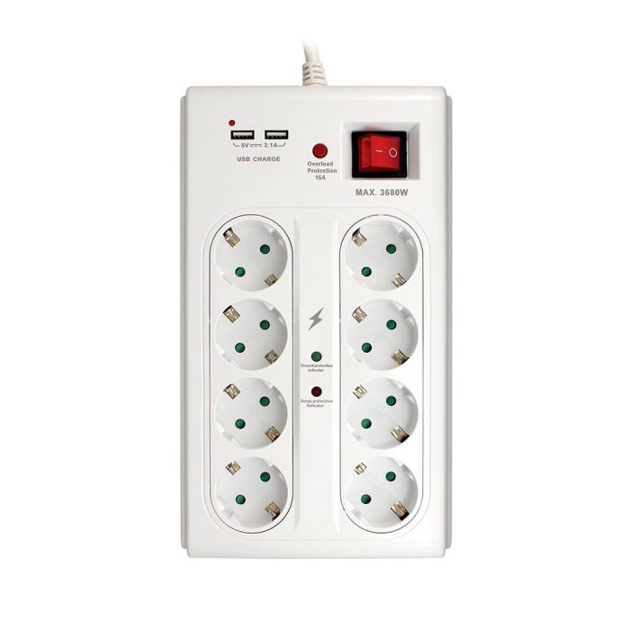 Commel C380-107 produžni kabl sa 8 utičnica+2xUSB porta