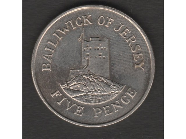 5 Pence - 1988 - Jersey