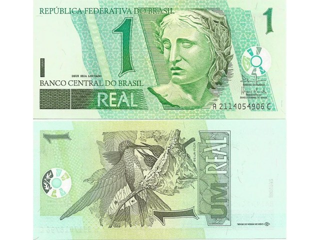 BRAZIL 1 real 2003. UNC