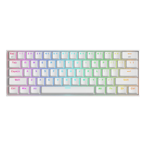 Draconic K530 PRO RGB Mechanical Gaming Keyboard, 2.4G,BT, 60% White