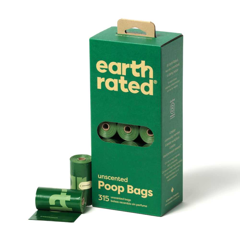 Earth Rated Poop Bags - pakovanje 21 rolna 315 kesica