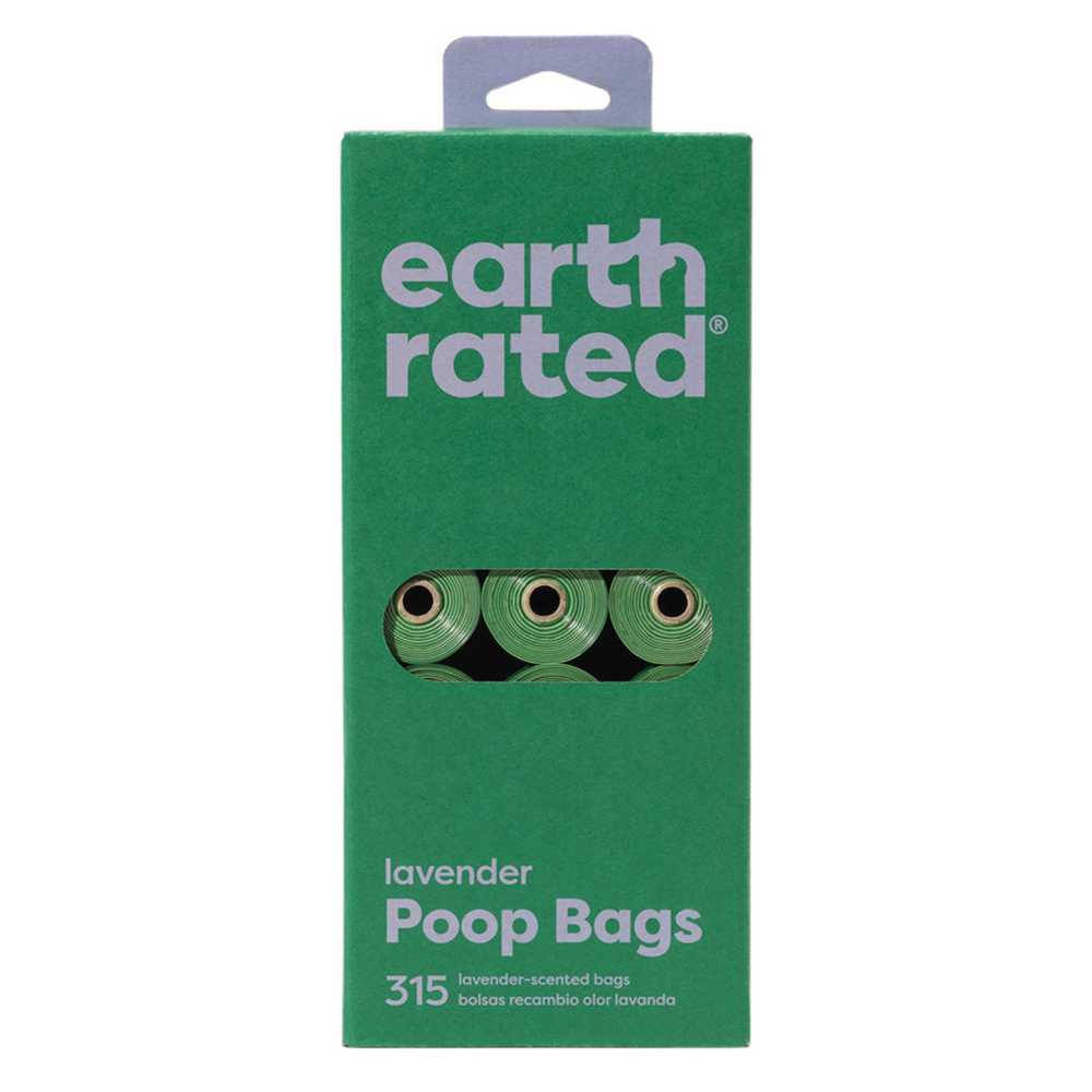 Earth Rated Poop Bags Lavanda - pakovanje 21 rolna 315 kesica