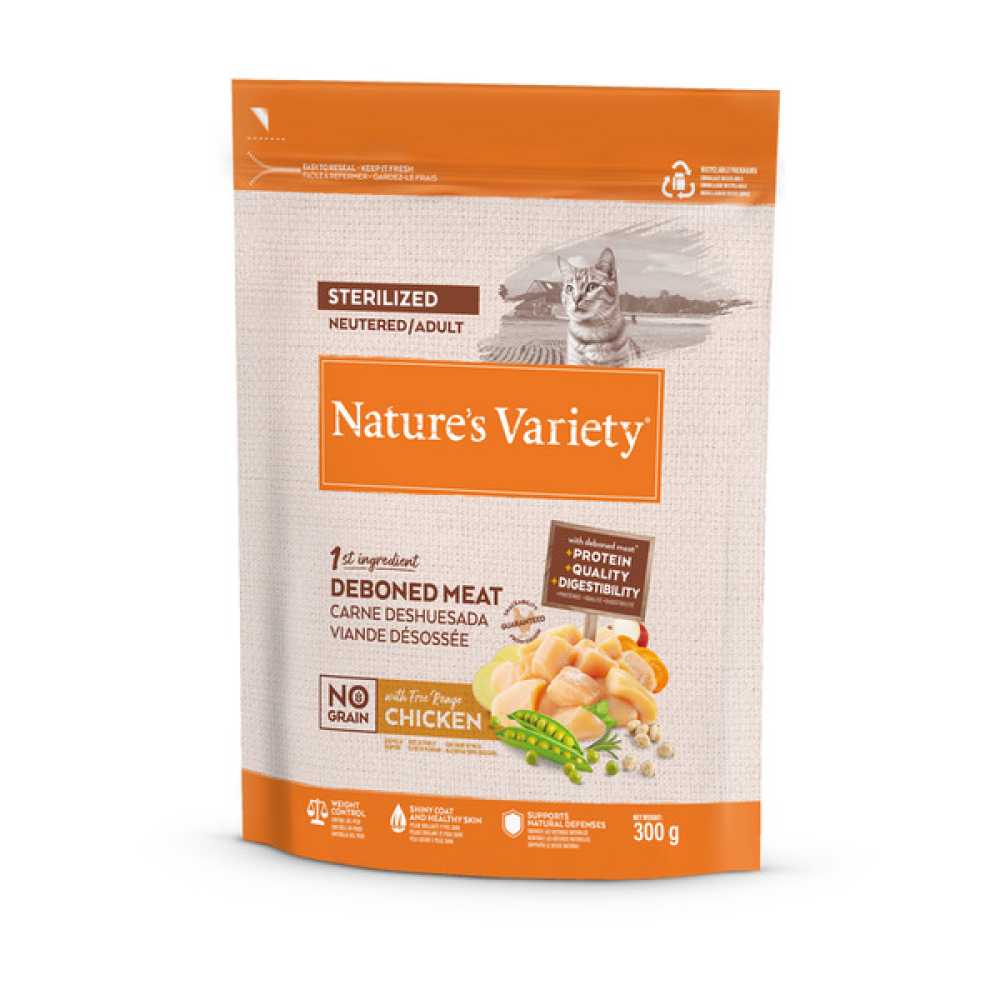 Nature's Variety hrana za mačke No Grain Sterilised - Chicken 300g