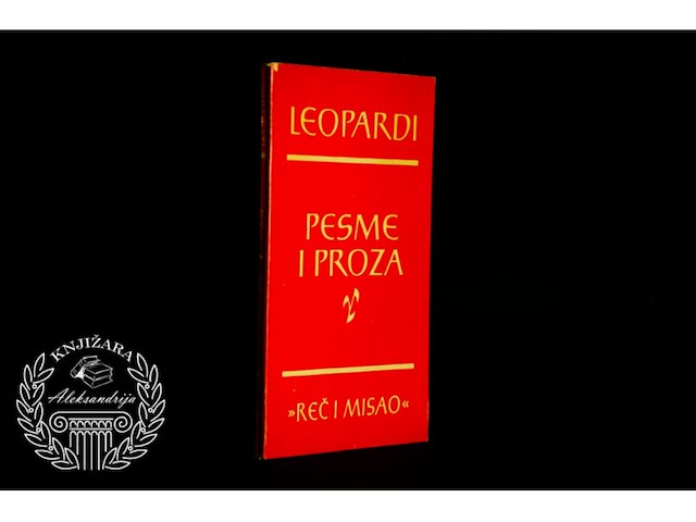 PESME I PROZA - Đakomo Leopardi