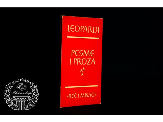 PESME I PROZA - Đakomo Leopardi