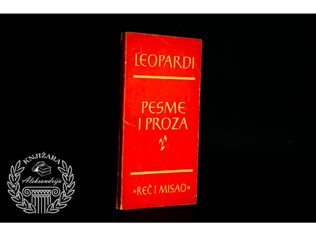 PESME I PROZA - Đakomo Lepopardi