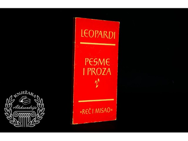 PESME I PROZA - Đakomo Leopardi