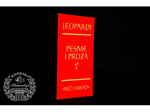 PESME I PROZA - Đakomo Leopardi
